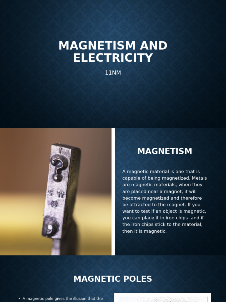 Understanding Magnetism and Electricity | PDF | Electromagnetic ...