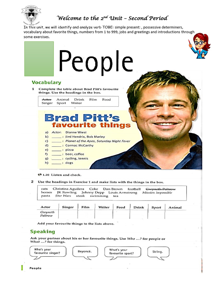 People 2nd Grade | PDF