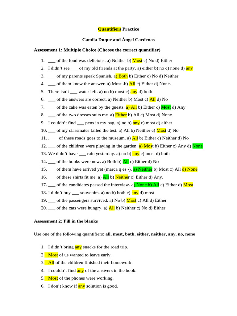 Copia de Quantifiers Practice-Level 4 | PDF | Chess Openings | Chess