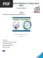Experimentos con Presión Atmosférica | PDF | Pascal (Unidad) | Presión