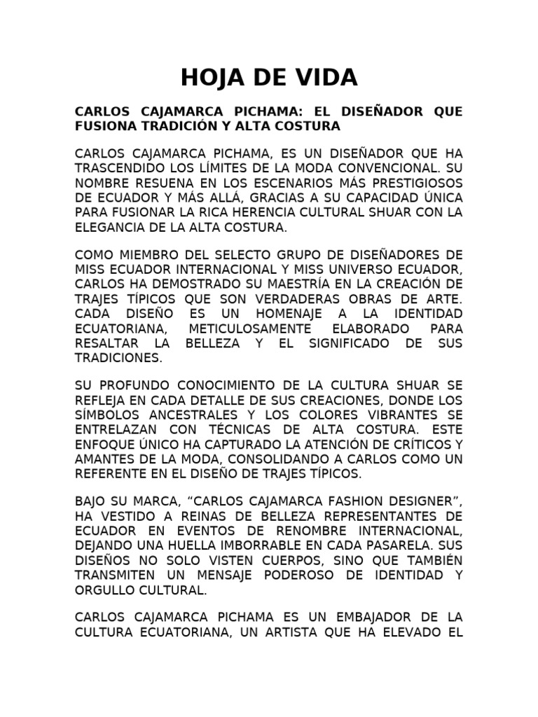 Descripciones de Diseñadores | PDF