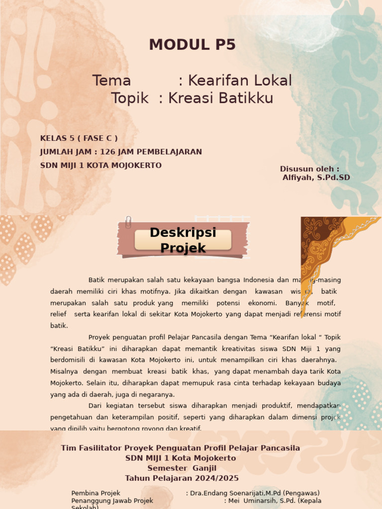 A. MODUL P5 FIX 2024-2025 | PDF