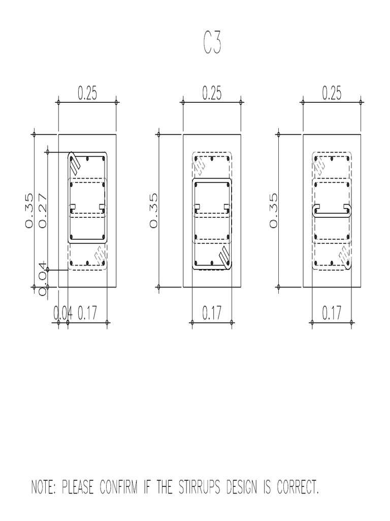 New c3 Column Stirrups | PDF