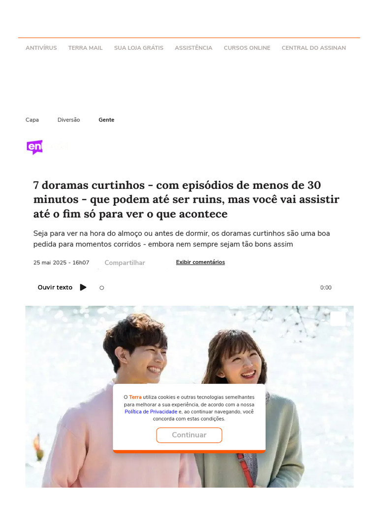 7 Doramas Curtinhos para Assistir | PDF | Privacidade na internet | Tempo
