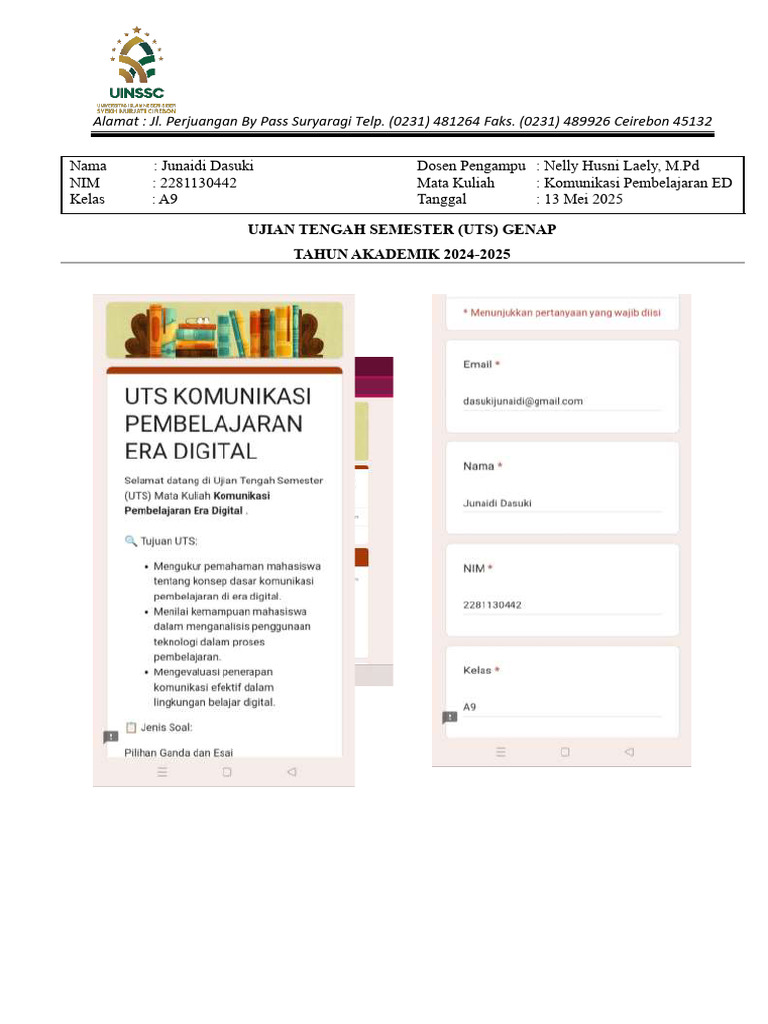 Uts - MK Kped (13 Mei 2025) | PDF