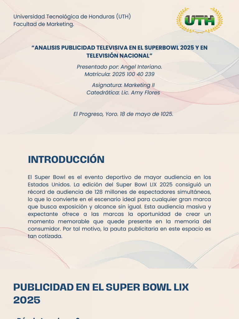 Publicidad en Super Bowl LIX 2025 | PDF