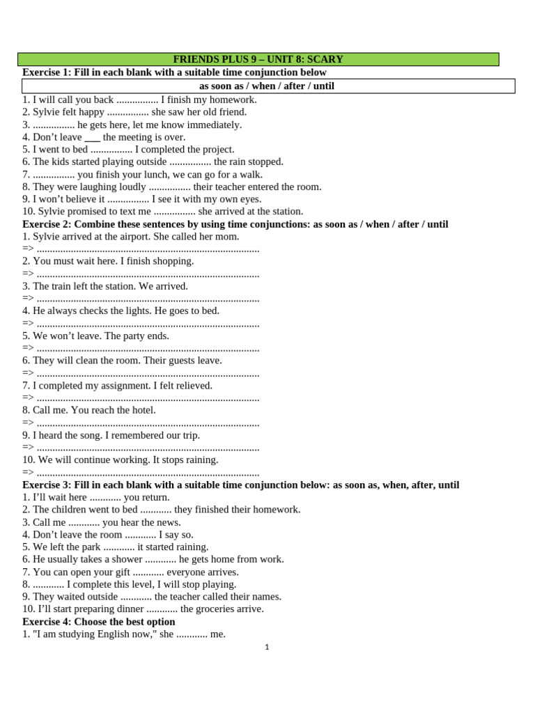 Fp9 - Unit 8 - Exercises - Đề | PDF | Phobia | Fear