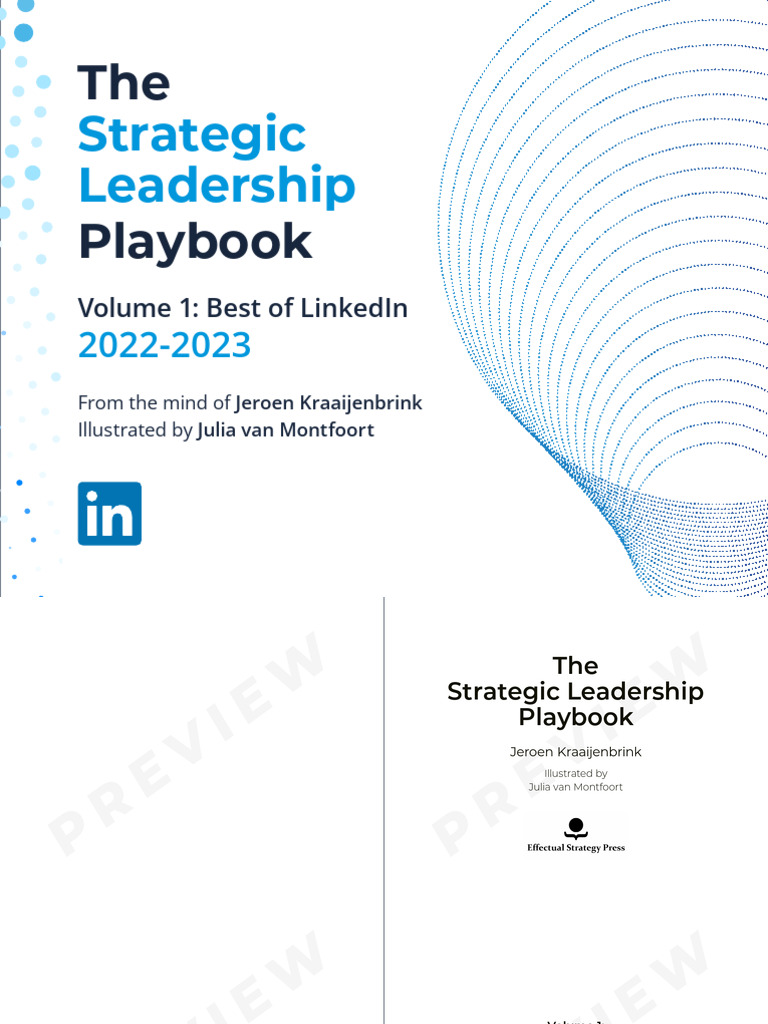 Strategic Leadership Playbook Overview Pdf Cognition