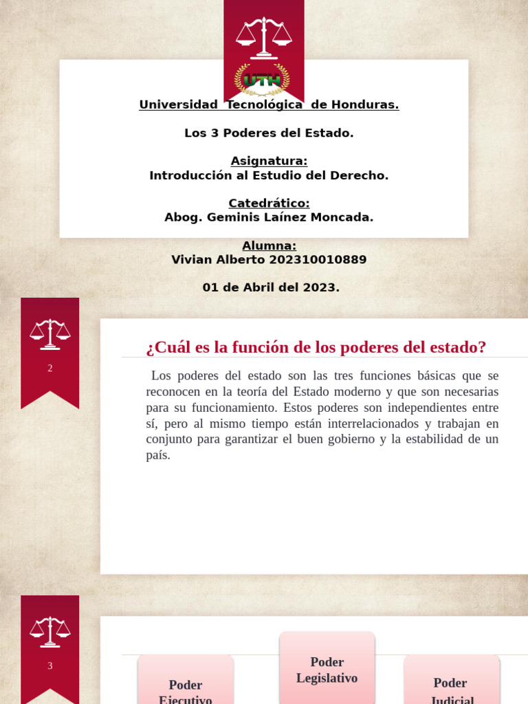 Tarea, Los 3 Poderes Del Estado | PDF | Judicaturas | Legislador