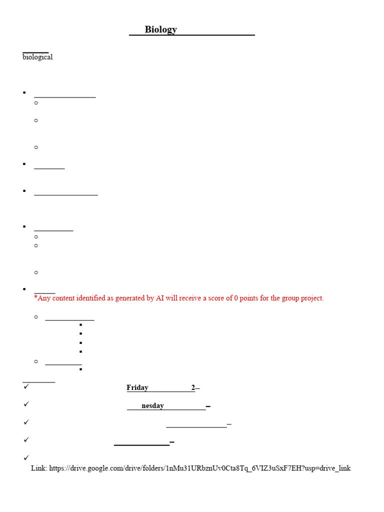 AP Biology Final Project Guidelines | PDF | Genetic Engineering ...