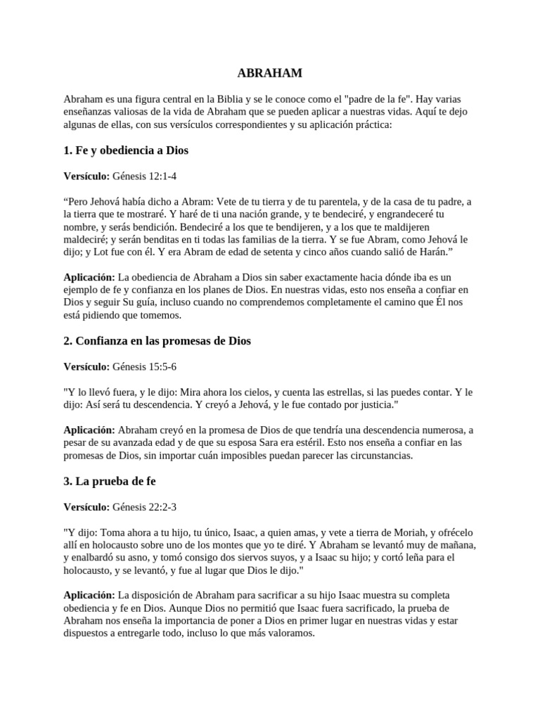 Abraham | PDF | Abrahán | Jacob