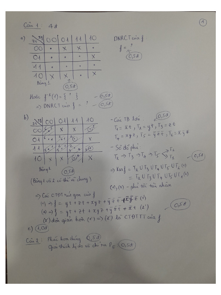 Đáp án CTRR (HK2, 2023-2024) | PDF