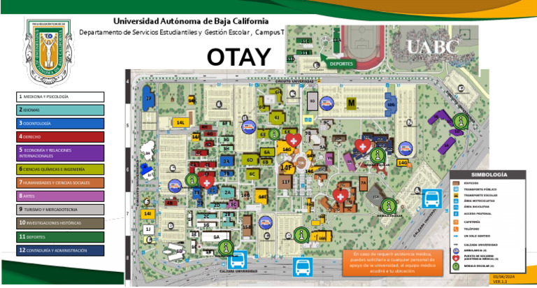 Croquis Uabc Otay | PDF | Esfera pública | Universidades y colegios