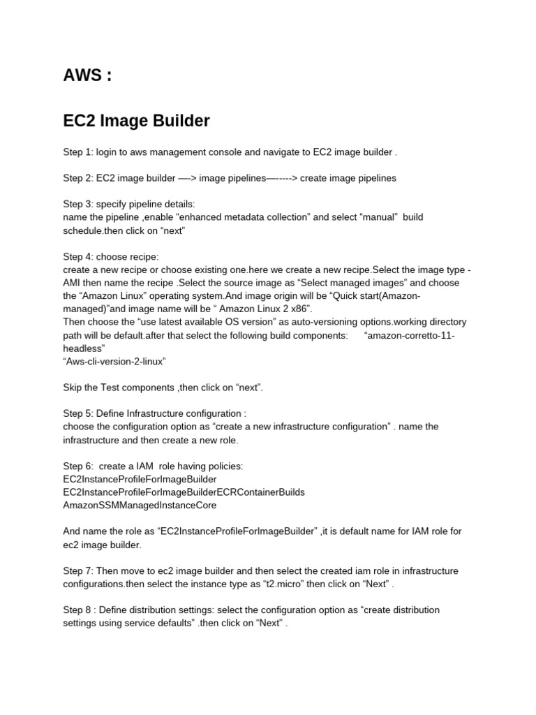 Aws Lab - Ec2 Image Builder | PDF | Information Technology | Computing Platforms
