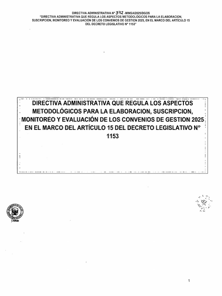RM 150 2025 Minsa | PDF | Evaluación | Hospital