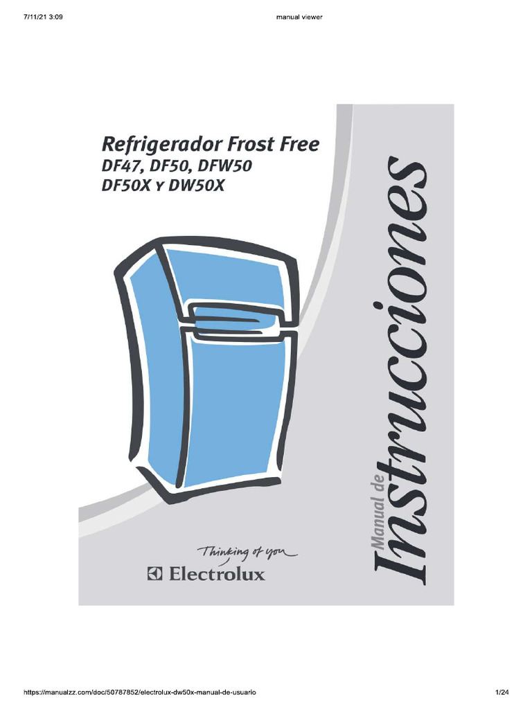ELECTROLUX 50DF Manual Usuario | PDF