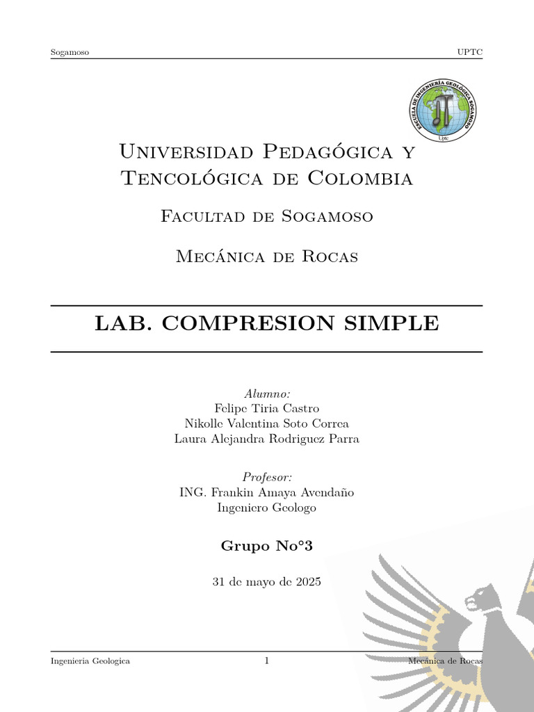 Resistencia a Compresión de Caliza Tibasosa | PDF | Deformación ...