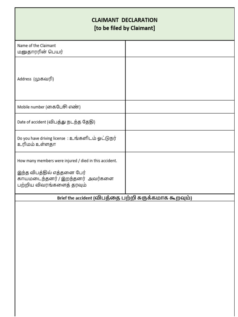 Petitioner Declaration - TN | PDF