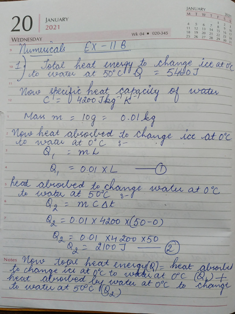 Physics Numericals of 11b | PDF