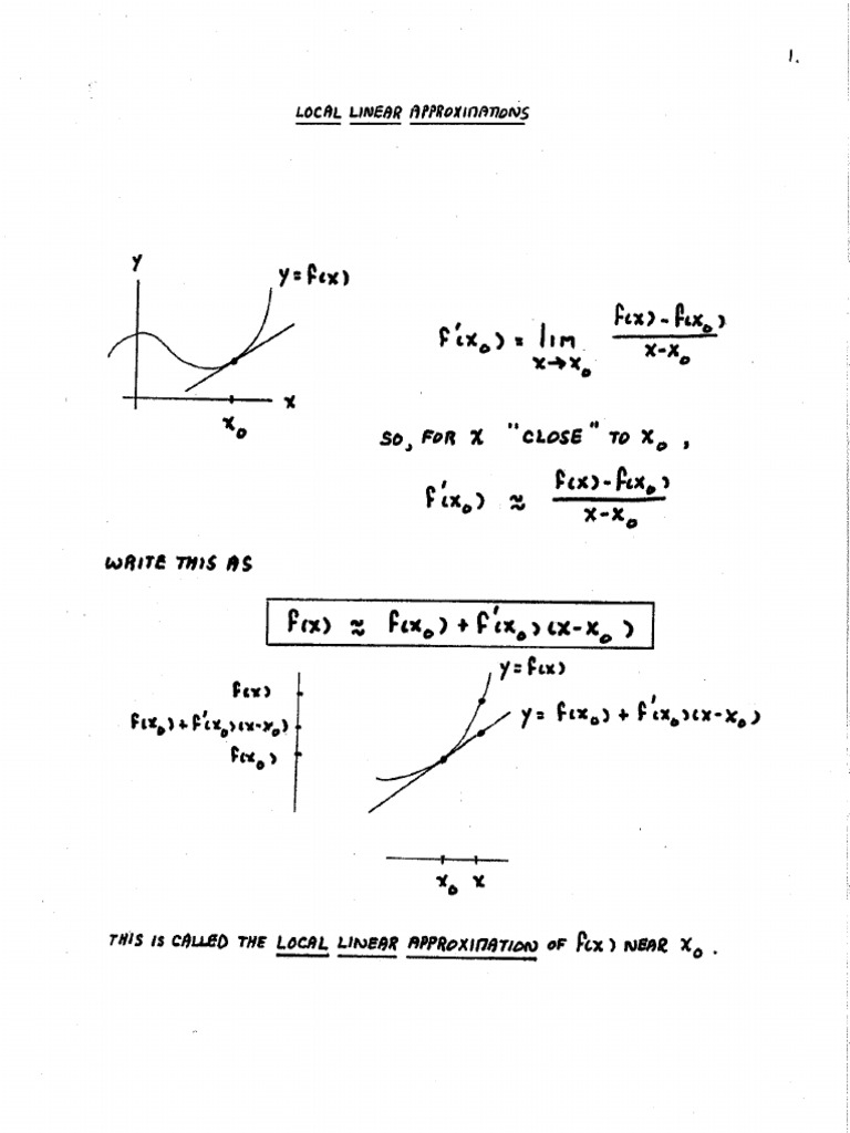13.local Linear Approximations | PDF