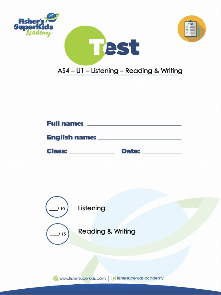 AS4-U1-Listening - Reading & Writing | PDF