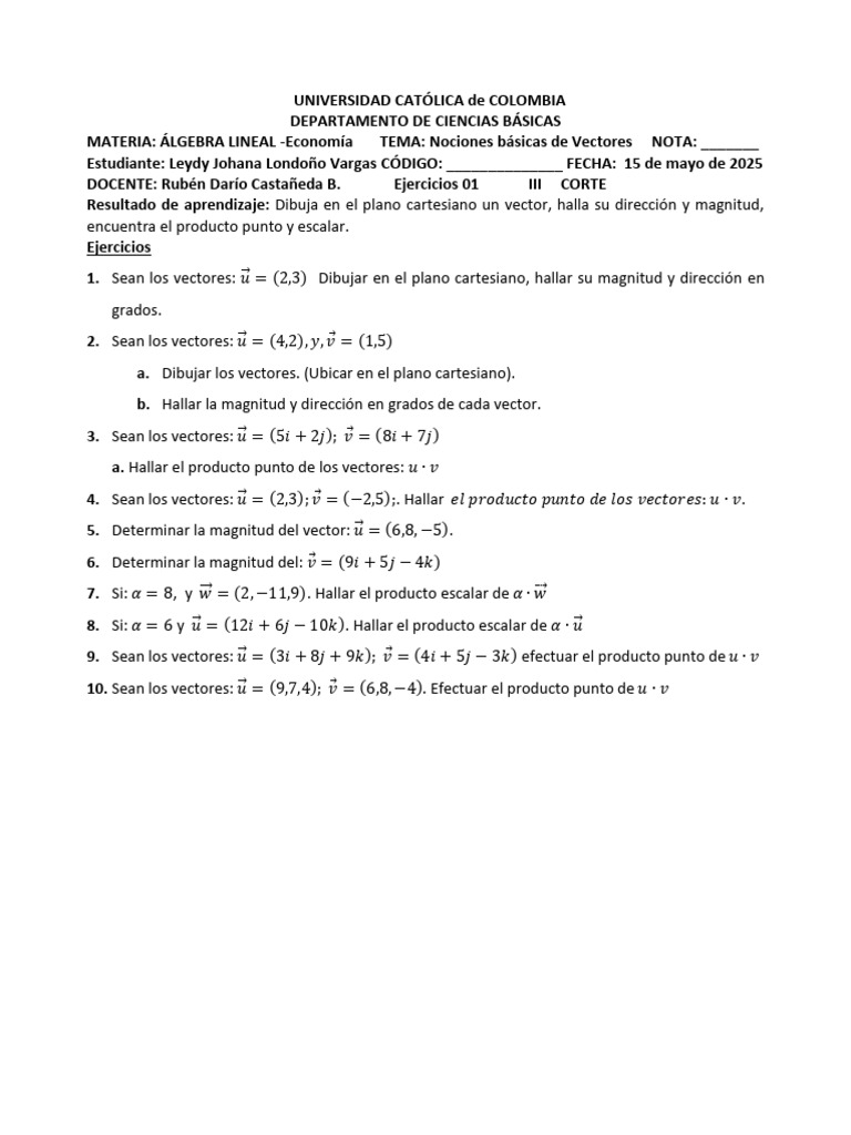 Ejercicios 01 III Corte.2025-1 | PDF