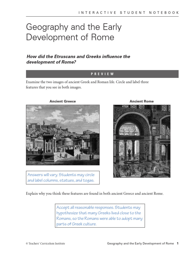 Lesson 32 Notes Answer Key | PDF | Ancient Rome | Etruscan Civilization