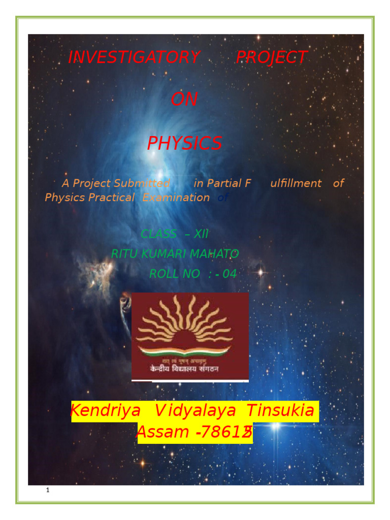 Xii Investigatory Physics Project Transformer | PDF | Transformer ...