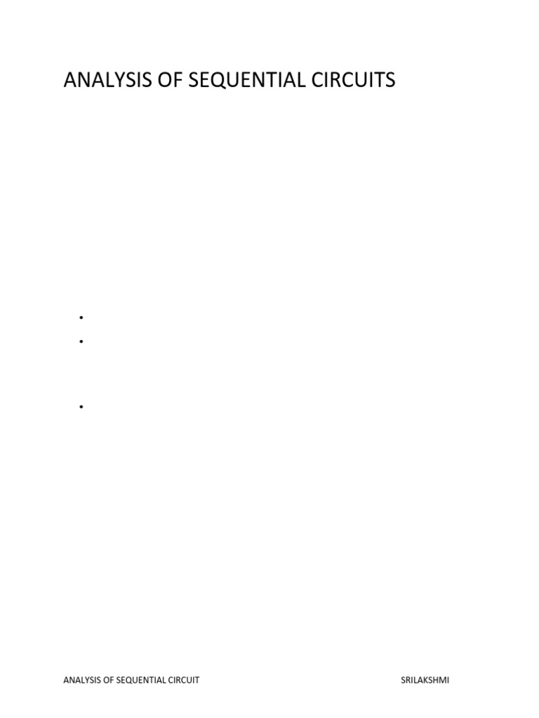 Analysis of Sequential Circuits - Doc | PDF | Electronic Engineering | Theoretical Computer Science