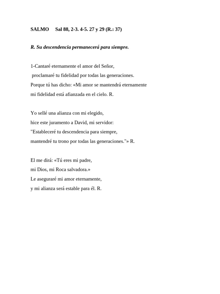 Salmo Sal 81 | PDF