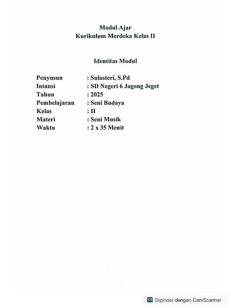 Modul Seni Budaya | PDF