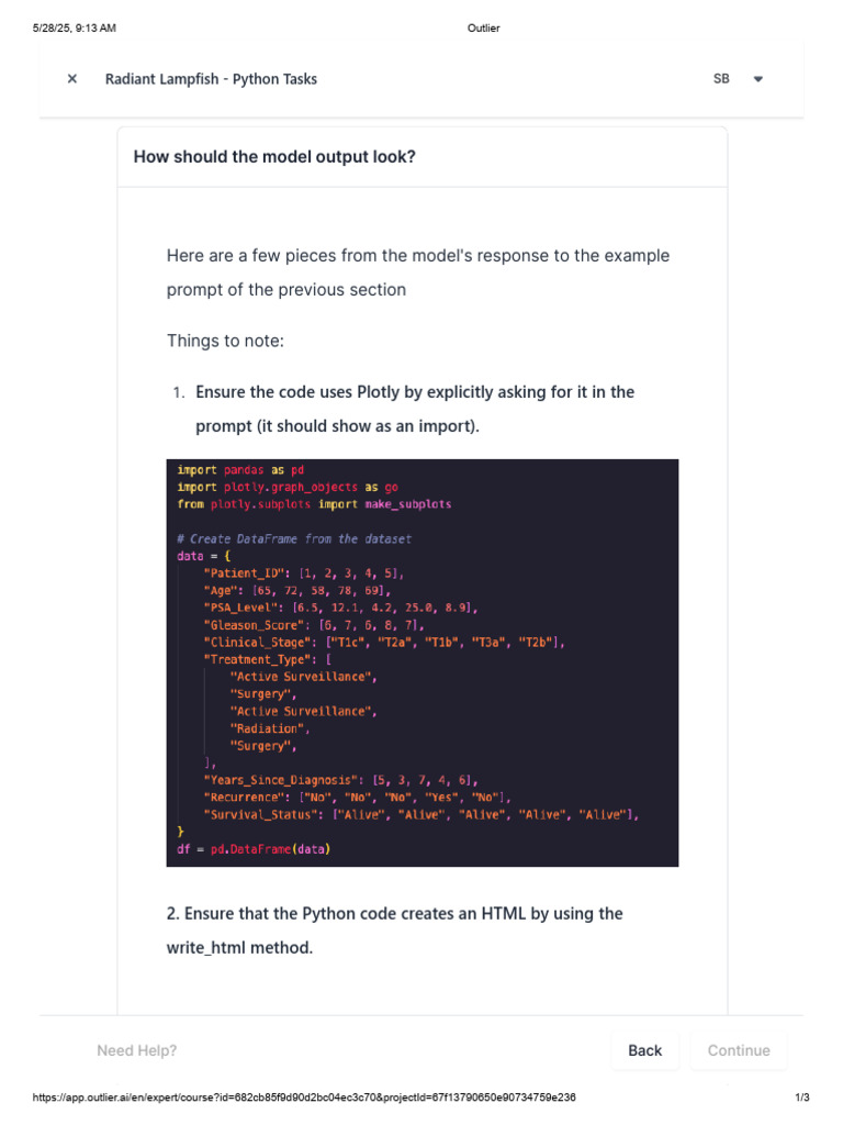 Radiant Lampfish Python Output Guide | PDF