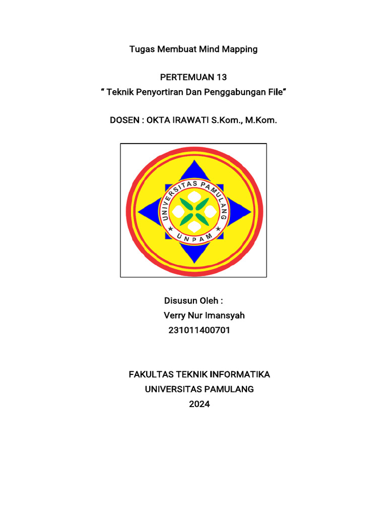 Verry Nur Imansyah_231011400701_Mind Mapping | PDF