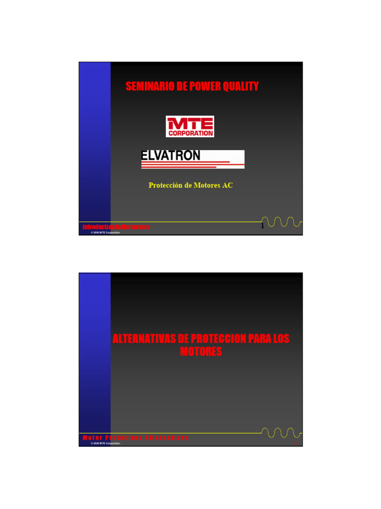 2000 Motor Protection Alternatives - MTE | PDF | Ingeniería Informática ...
