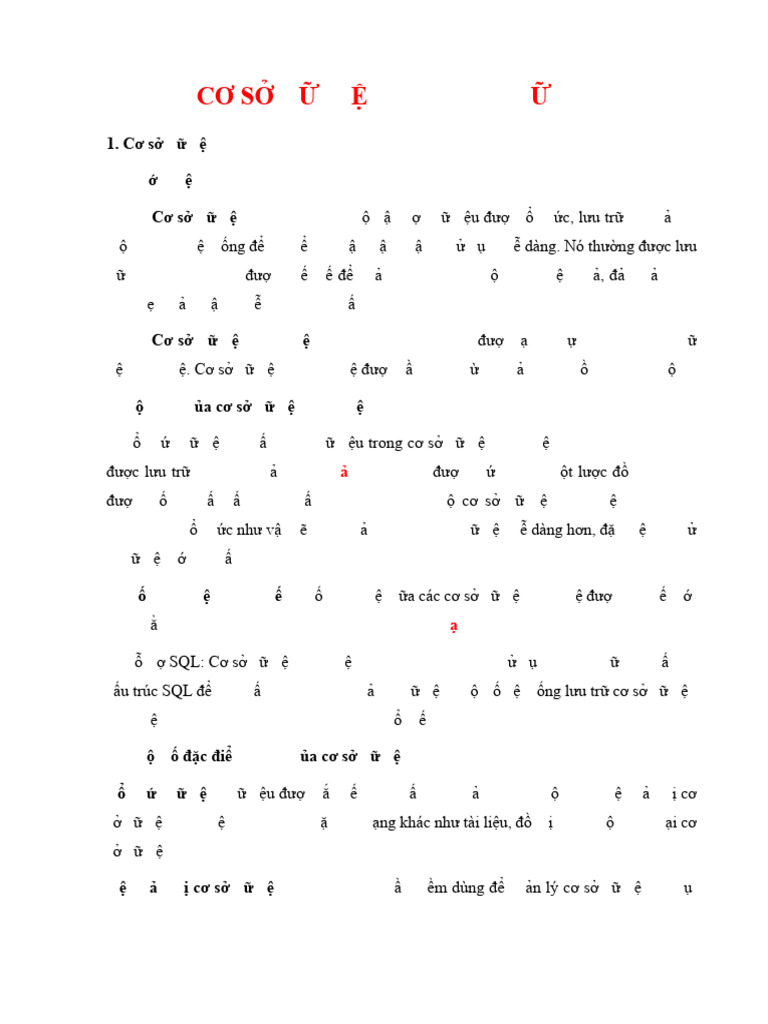 E Learning 3 - Cơ Sở Dữ Liệu - Ngôn Ngữ SQL | PDF