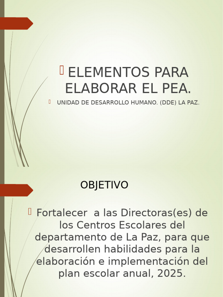 El Pea | PDF | Planificación | Escuelas