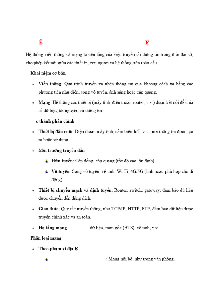 E Learning 2 - Viễn Thông, Internet Và Công Nghệ Không Dây | PDF