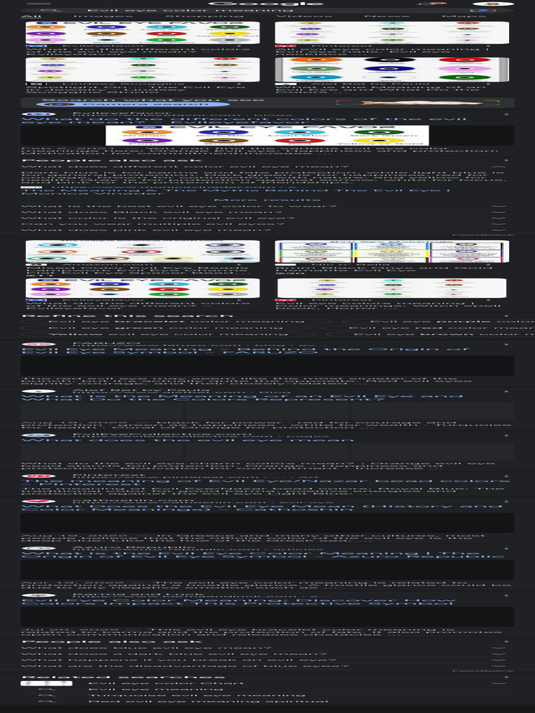 Evil Eye Color Meaning - Google Search | PDF | Color | Vision
