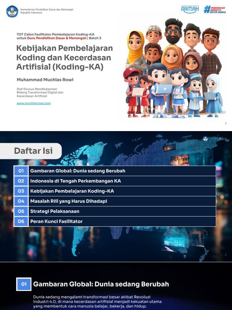 Kebijakan Pembelajaran Koding Dan Kecerdasan Artifisial (Koding-KA) | PDF