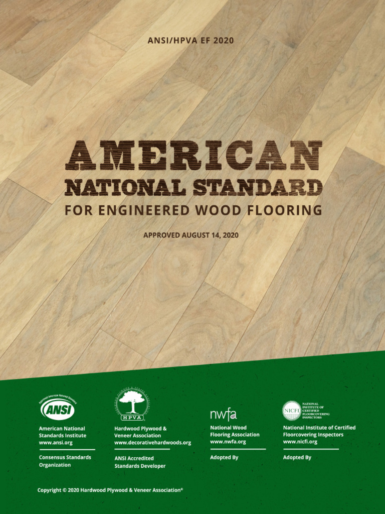 Ansi-Hpva Ef 2020 Final Forpublishing | PDF | Plywood | Flooring