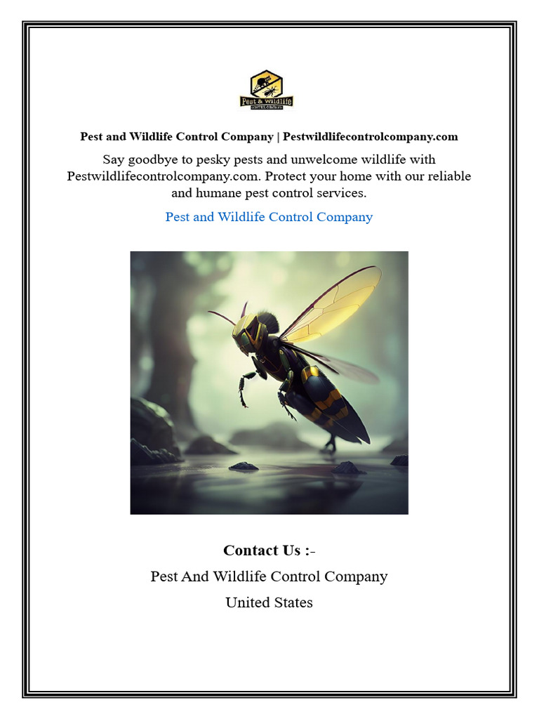 Pest and Wildlife Control Company | PDF