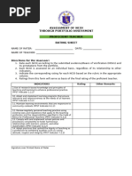 Sample Ncoi For Tiii Applicant | PDF | Lesson Plan | Learning