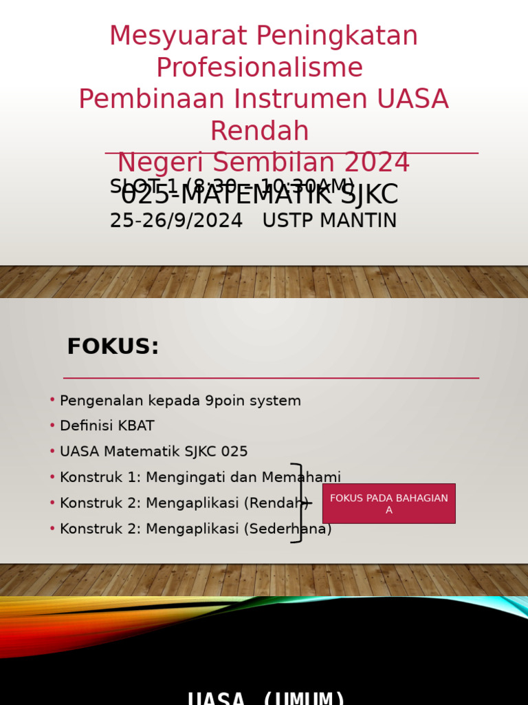 Slot1 Uasa Matematik | PDF