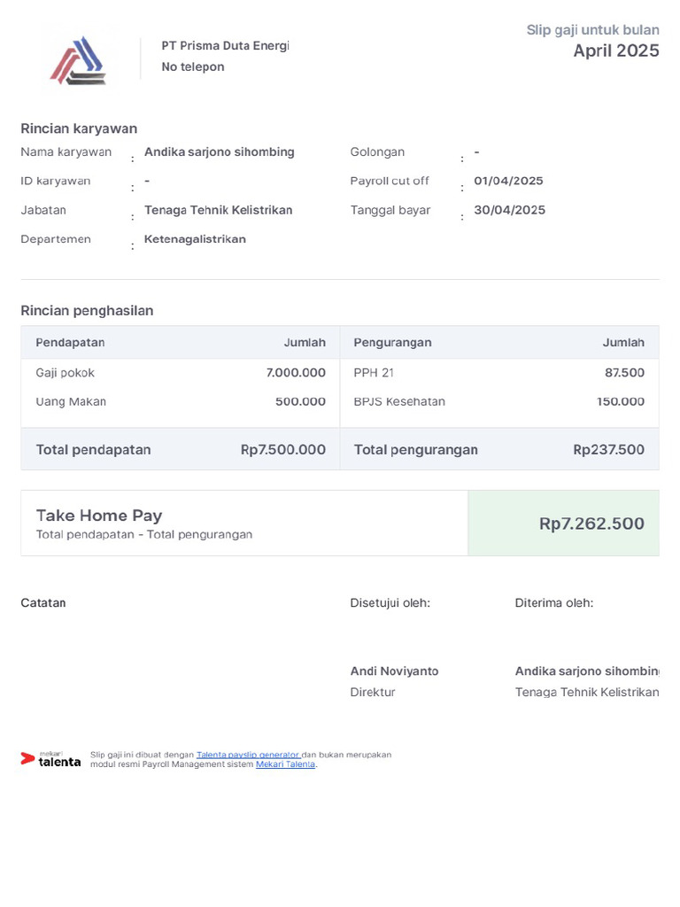 Payslip | PDF