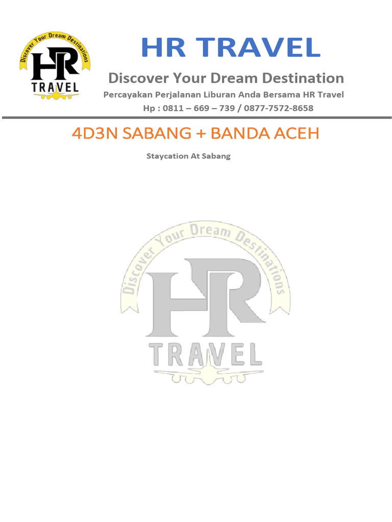 Trip Sabang | PDF