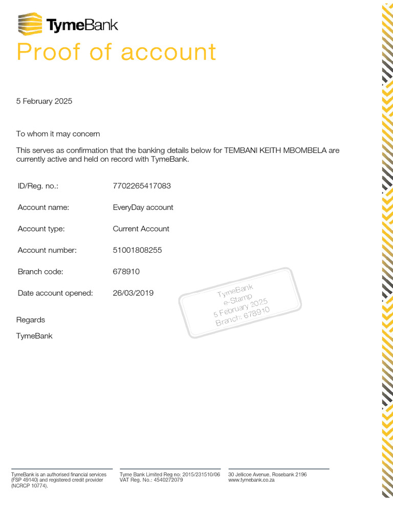 Tymebank Printpdf | PDF