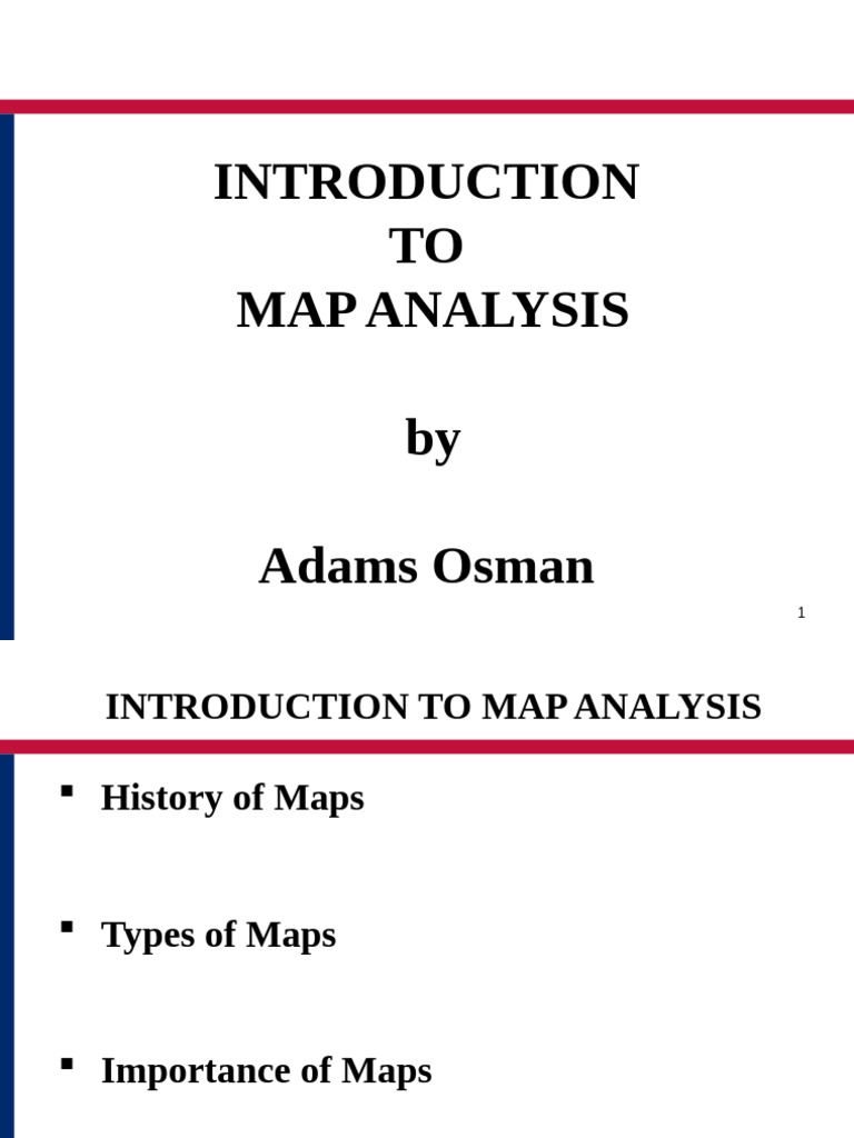Introduction To Map Analysis | PDF | Map | Data
