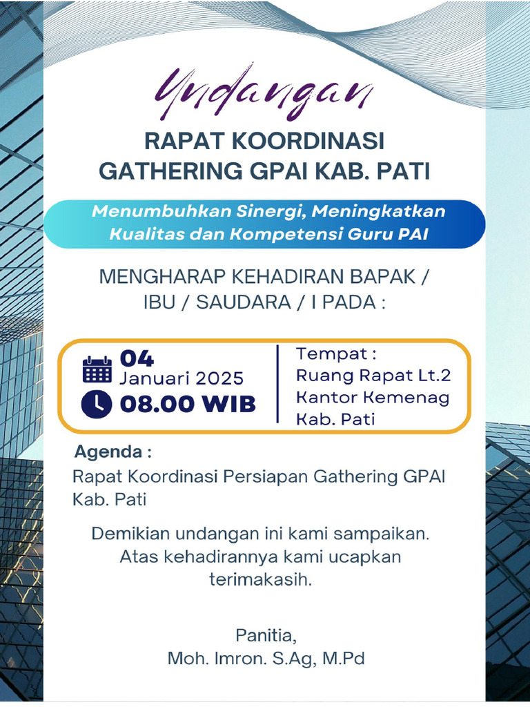 Undangan Rapat Gathering | PDF