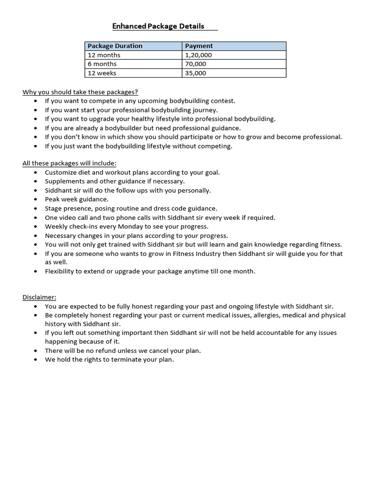 Enhanced Price List | PDF