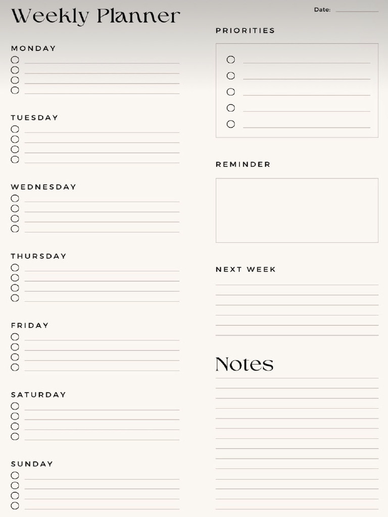 Daily Planner | PDF
